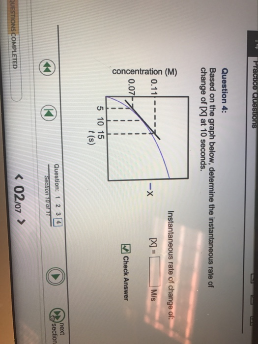 Solved REACTION RATE Calculating Reaction Rate 4 The rate | Chegg.com