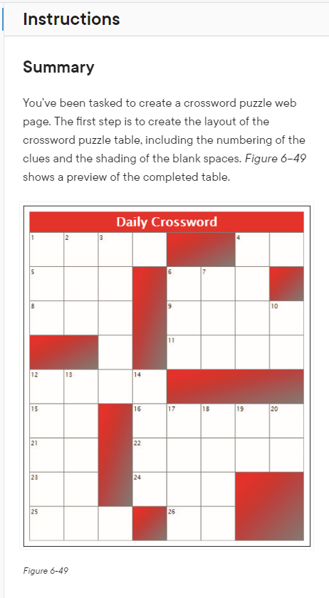 Solved Summary You've been tasked to create a crossword | Chegg.com