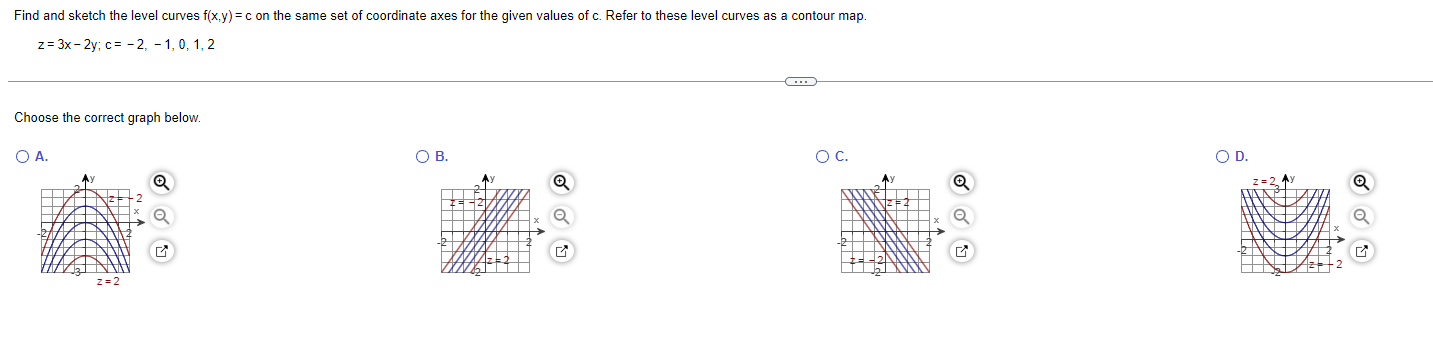 Solved Find And Sketch The Level Curves F X Y C On The Same