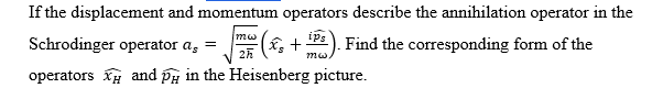 Solved If the displacement and momentum operators describe | Chegg.com