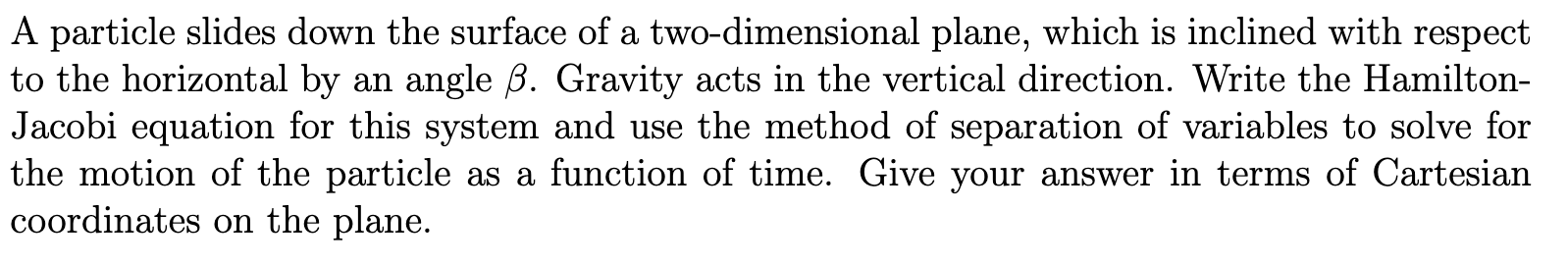 Solved A particle slides down the surface of a | Chegg.com