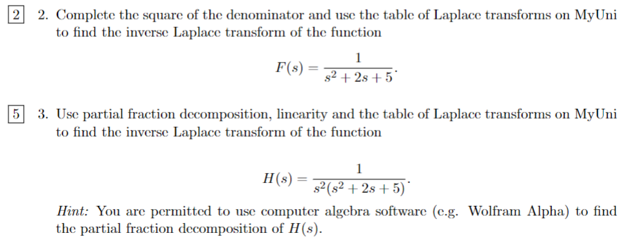 Solved RLC circuit and Laplace transforms The charge on a | Chegg.com