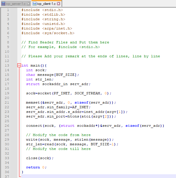 Solved Complete the code on both files so that the sever can | Chegg.com