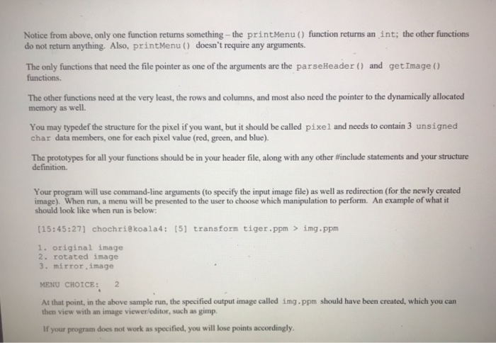 Solved 3. More Assignment Specifics & Example Output GENERAL | Chegg.com