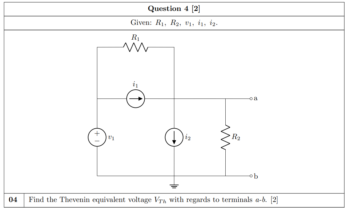 Solved Given: R1,R2,v1,i1,i2 | Chegg.com