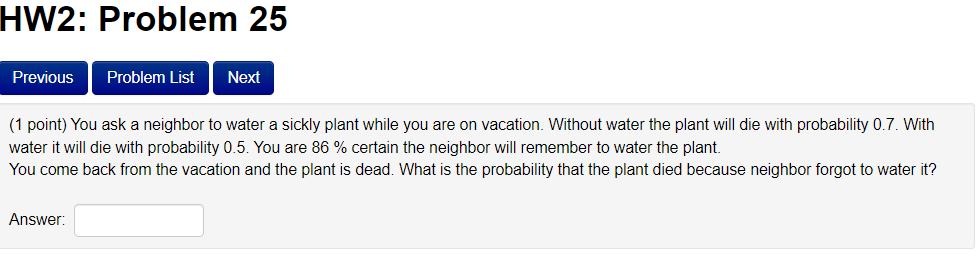 Solved HW2: Problem 25 Previous Problem List Next (1 point) | Chegg.com