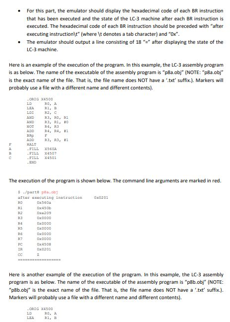 Part 1 (40 marks) LC3Edit is used to write LC-3 | Chegg.com
