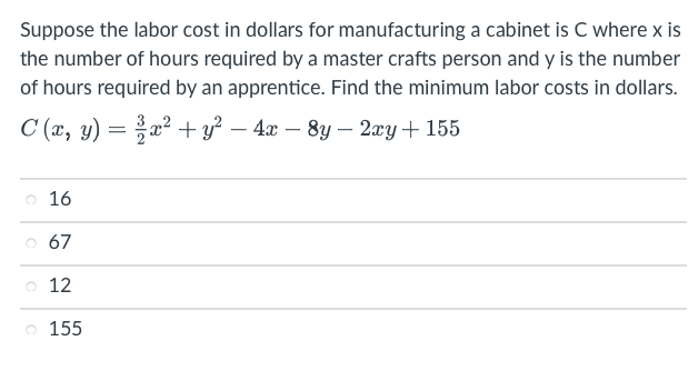 Solved show work | Chegg.com