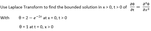 Solved Use Laplace Transform to find the bounded solution in | Chegg.com