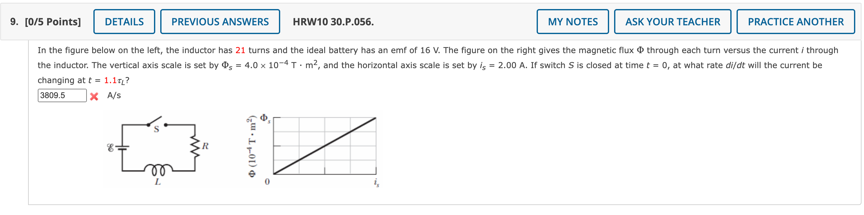 changing at t=1.1τL ? | Chegg.com