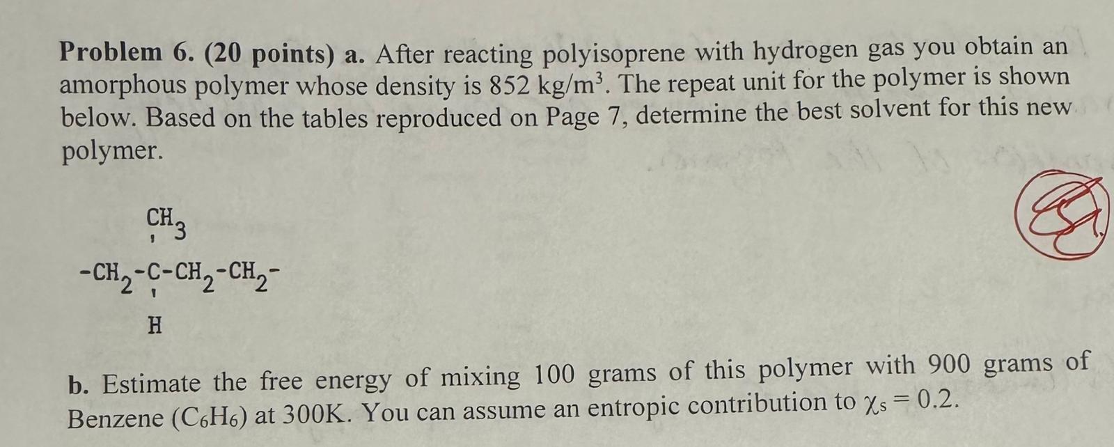 Solved Problem 6. (20 ﻿points) a. ﻿After reacting | Chegg.com