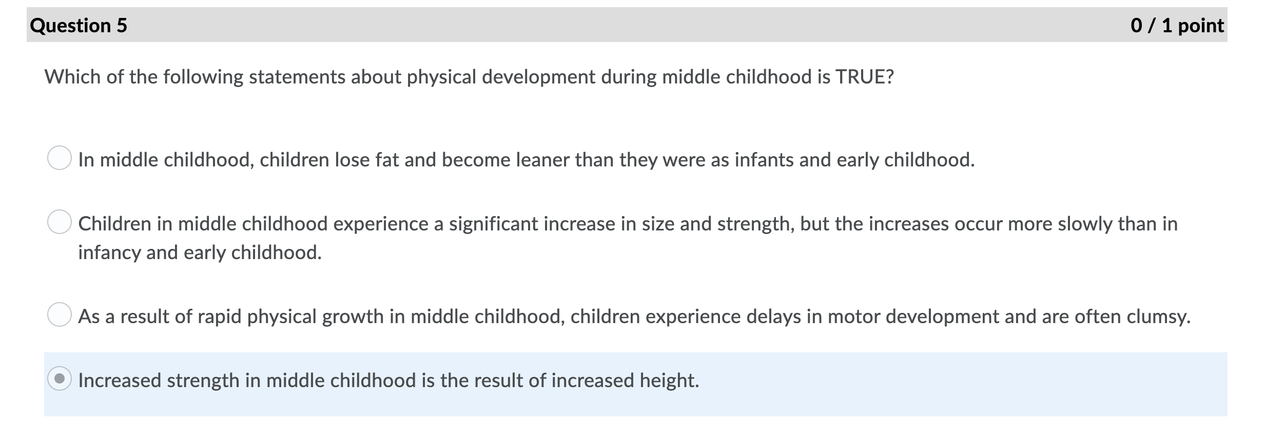 Solved Question 5 0 / 1 point Which of the following | Chegg.com