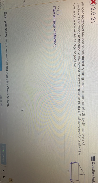 Solved An open rectangular box is to be constructed by | Chegg.com