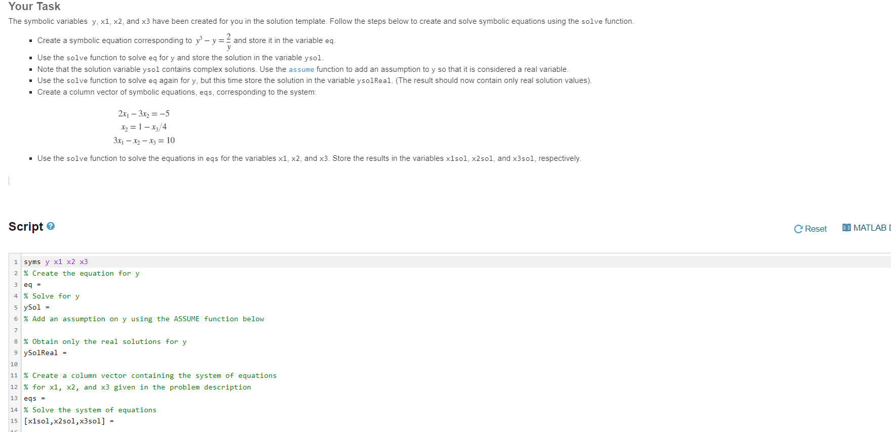 Solved symbolic expression eq, which is equivalent to the | Chegg.com