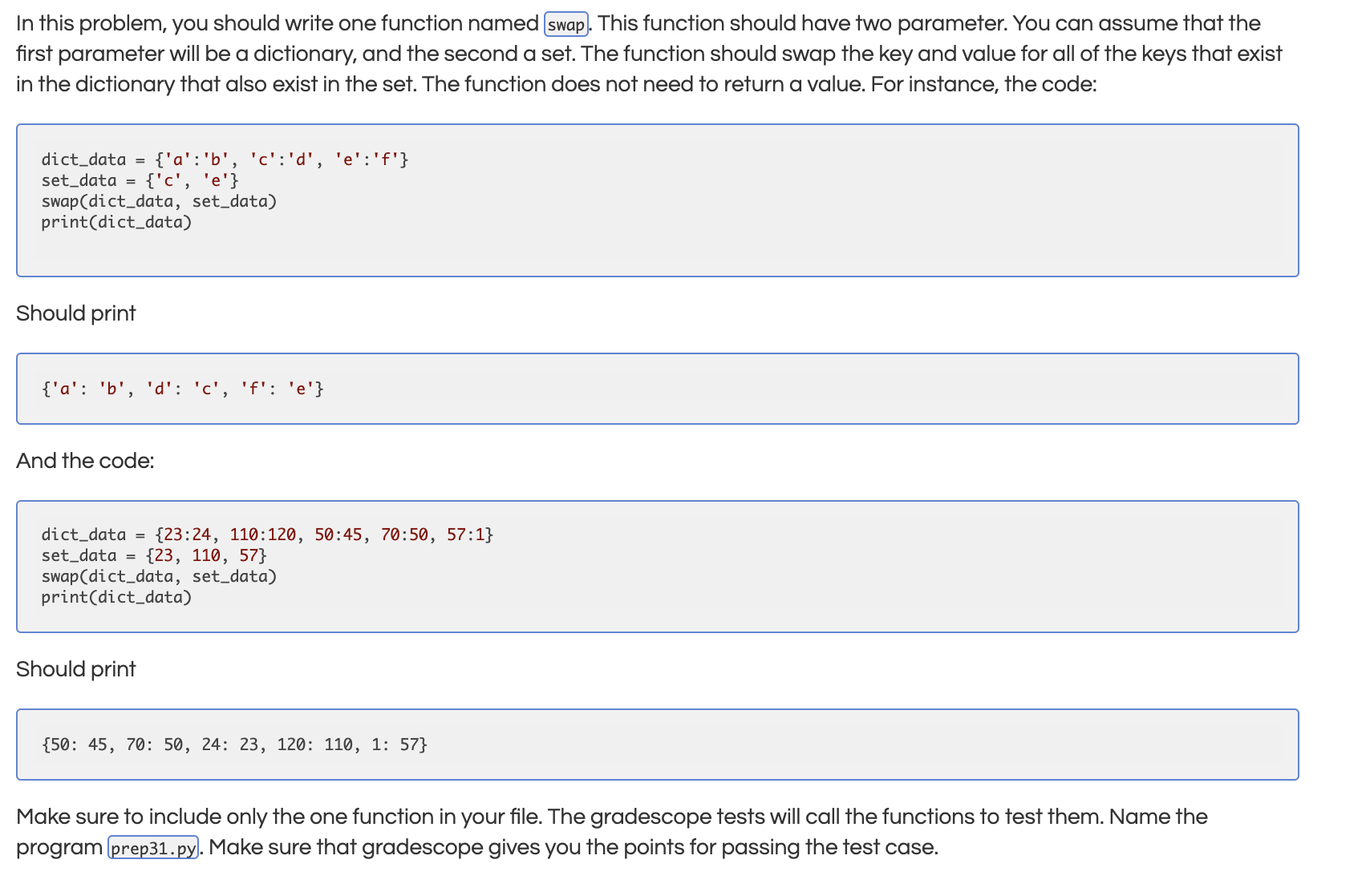 Solved In this problem, you should write one function named | Chegg.com