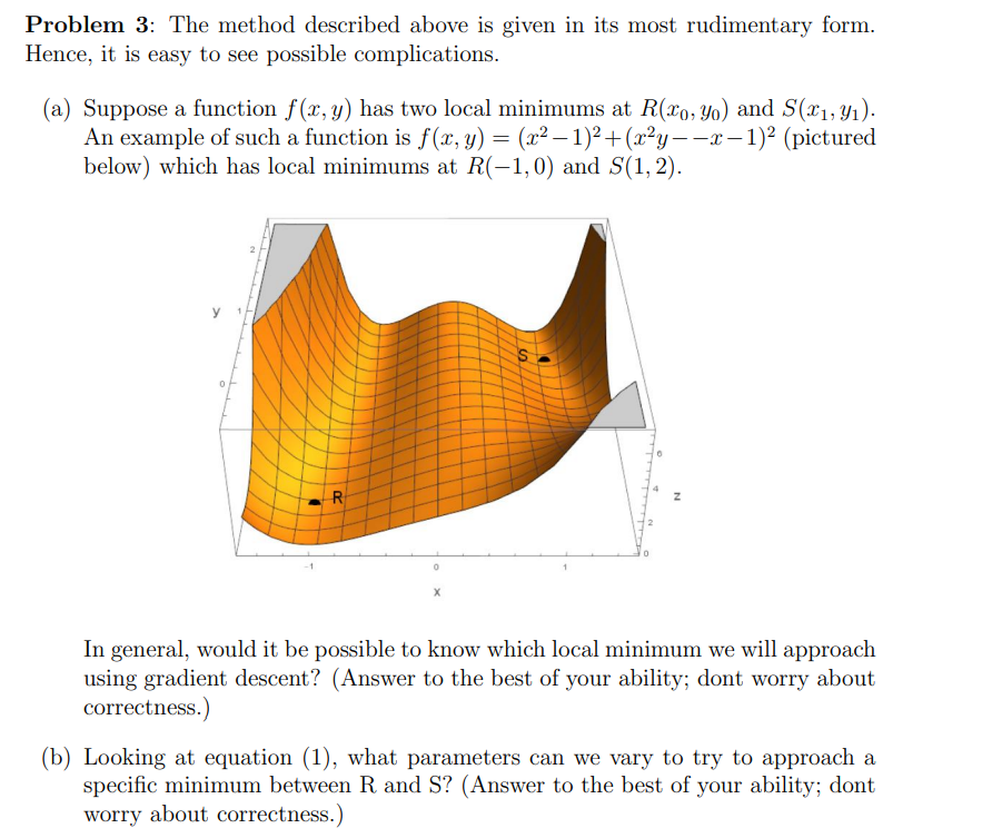 Solved Problem 3: The method described above is given in its | Chegg.com