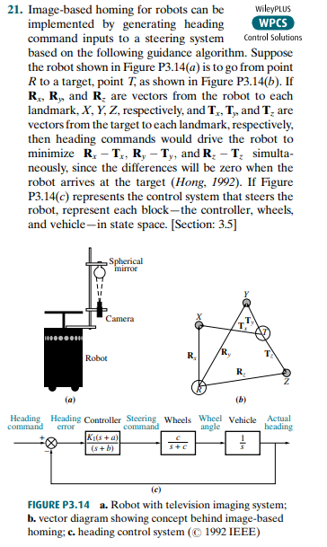21. Image-based homing for robots can be implemented | Chegg.com
