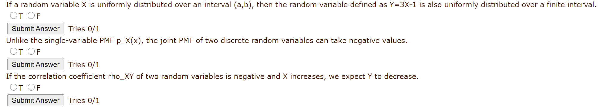 Solved Two Uncorrelated Random Variables Are Always