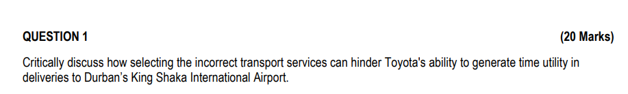 Solved QUESTION 1 (20 ﻿Marks) ﻿Critically discuss how | Chegg.com