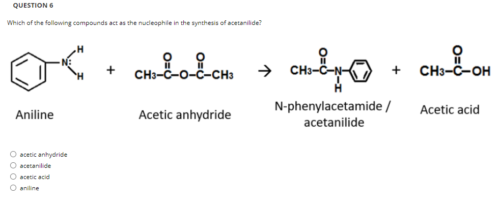 Solved QUESTION 5 Paracetamol can be synthesized by a | Chegg.com
