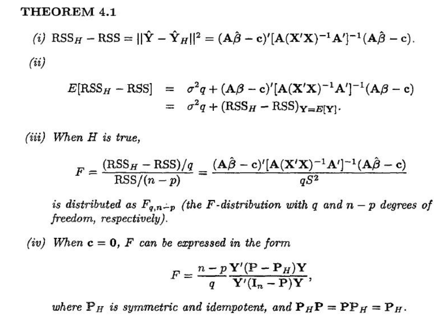 Solved Consider the full-rank model with | Chegg.com