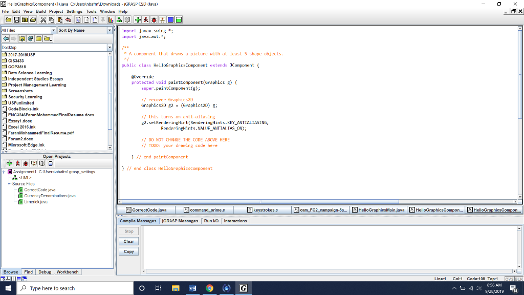 In this assignment you will write a Java graphical | Chegg.com