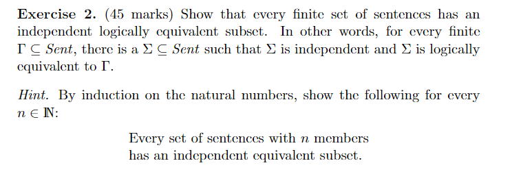 Definition 1. Suppose that I and A are sets of | Chegg.com