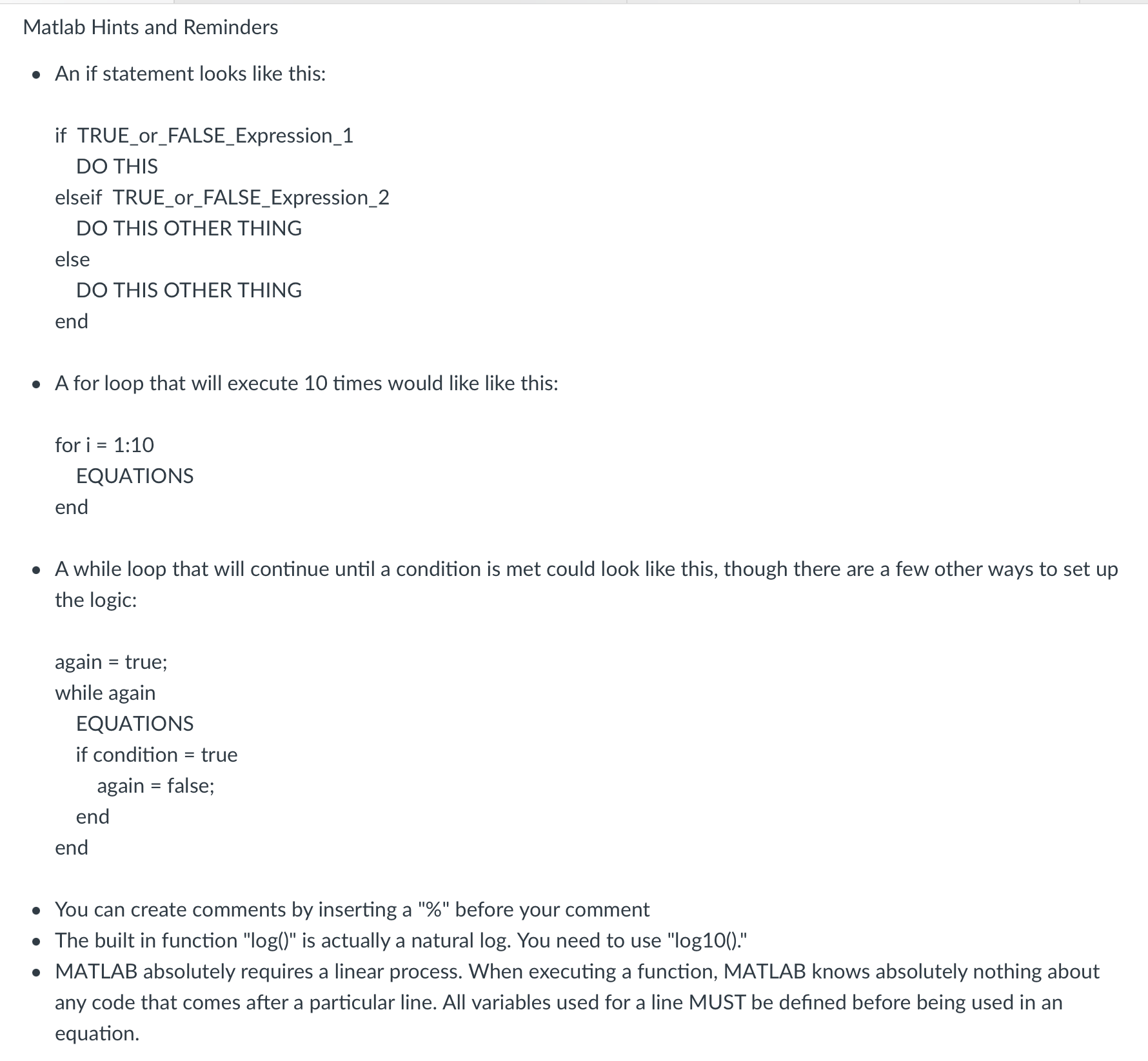 Solved Create a MATLAB function that will determine the | Chegg.com