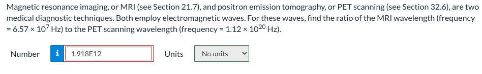 Solved Magnetic resonance imaging, or MRI (see Section | Chegg.com