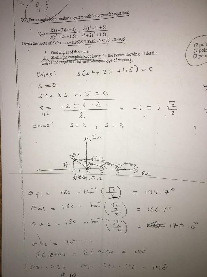 Solved Q3) For a single loop feedback system with loop | Chegg.com