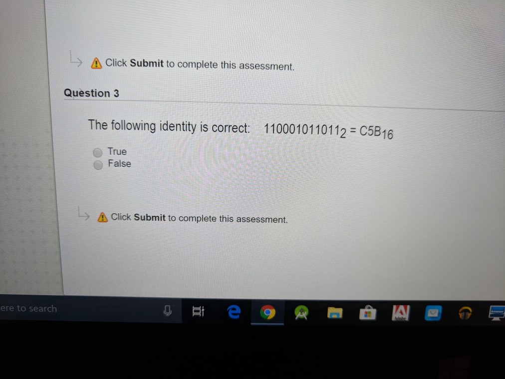Solved Click Submit to complete this assessment. Question 3 | Chegg.com