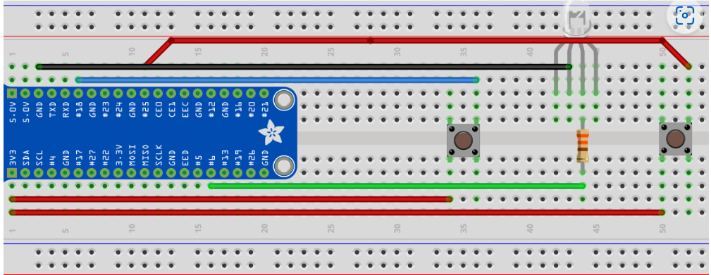 Solved In the following diagram The tactile button on rows | Chegg.com