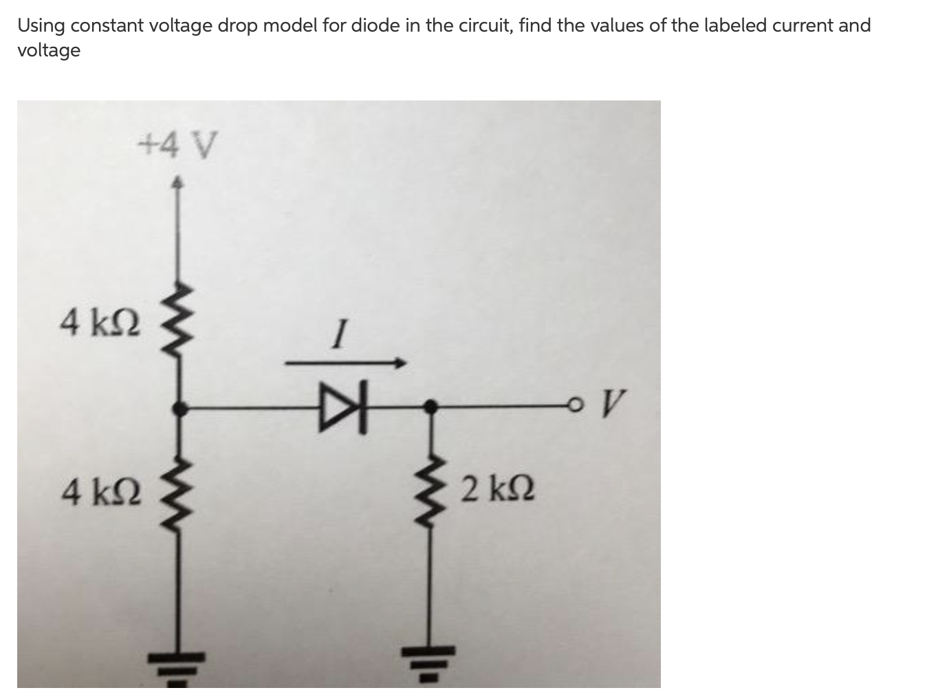 Solved Using constant voltage drop model for diode in the | Chegg.com