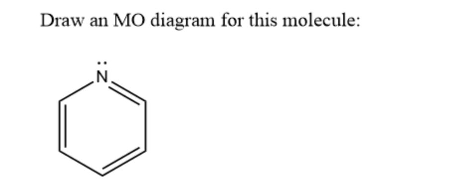 Solved Draw an MO diagram for this molecule: N | Chegg.com