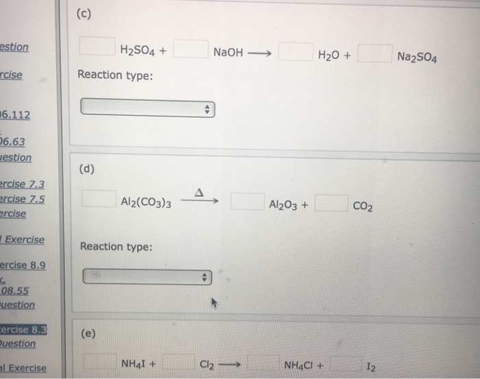 Solved PRINTER VERSION BAC Balance each of the following | Chegg.com