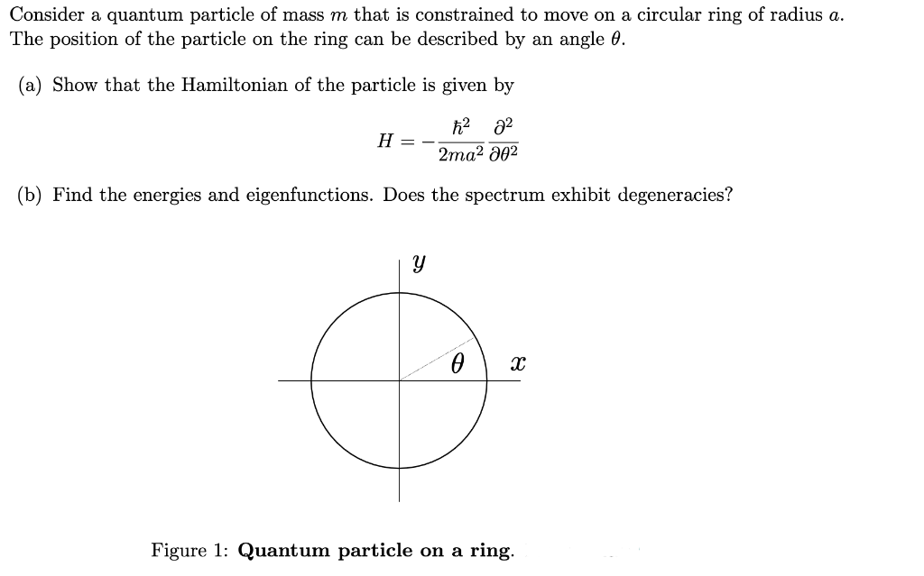 Solved Consider a quantum particle of mass m that is | Chegg.com