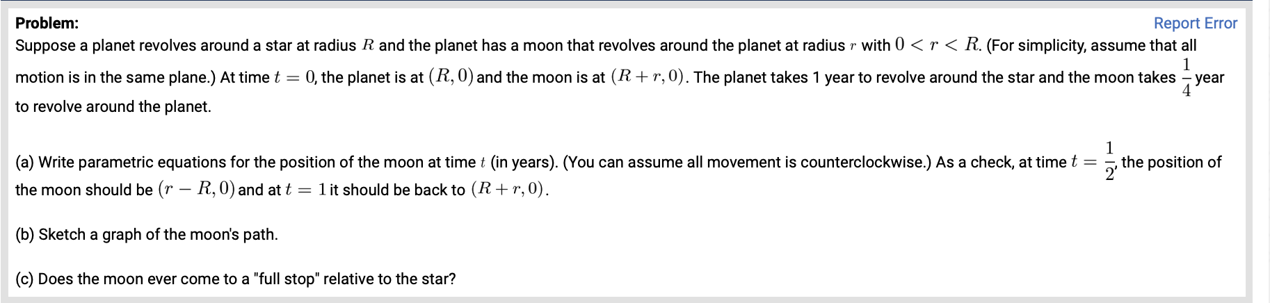 Solved Problem:Suppose a planet revolves around a star at | Chegg.com
