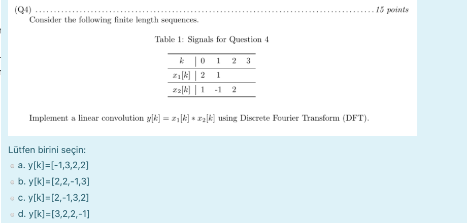 Solved . 15 points (Q4)... Consider the following finite | Chegg.com