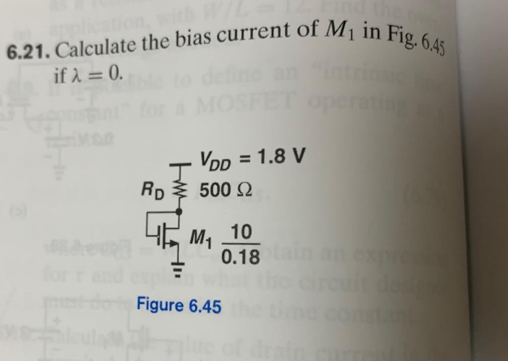 Solved I wonder how to get VTH by W and L of MOSFET. | Chegg.com
