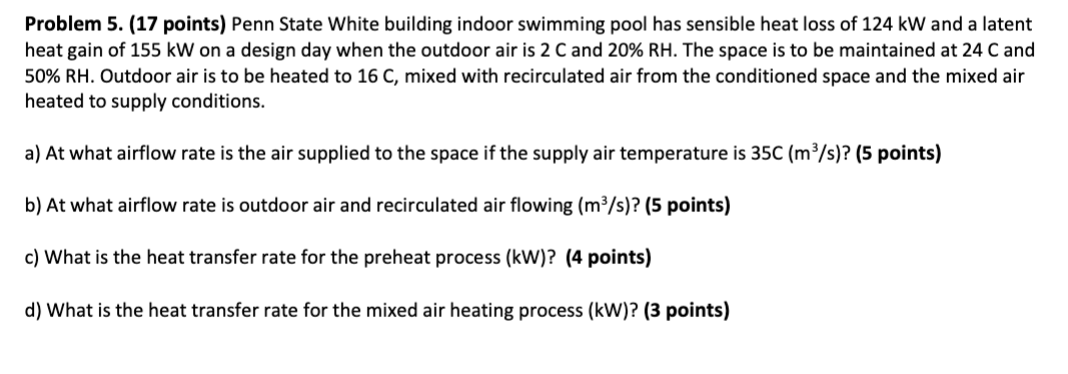 Problem 5. (17 points) Penn State White building | Chegg.com