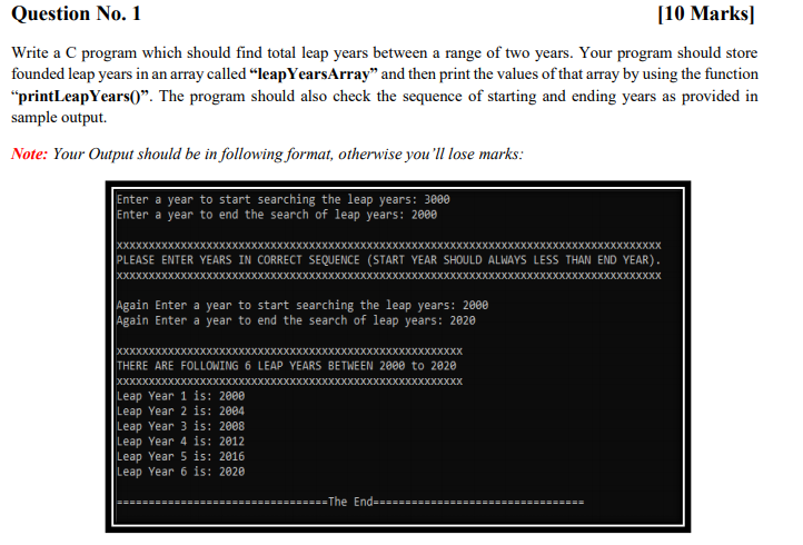 Solved Question No 1 10 Marks Write A C Program Which 4919