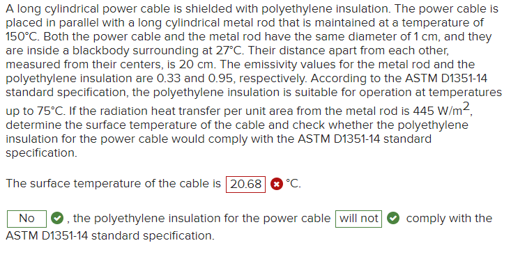 Solved A long cylindrical power cable is shielded with | Chegg.com