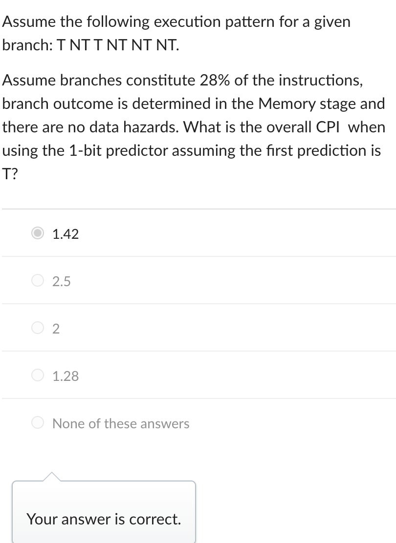 Solved Assume the following execution pattern for a given | Chegg.com