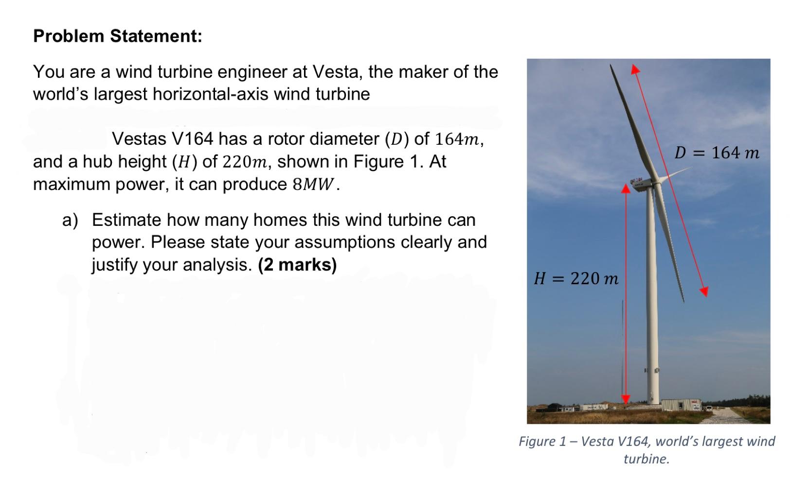 Solved Problem Statement: You are a wind turbine engineer at | Chegg.com