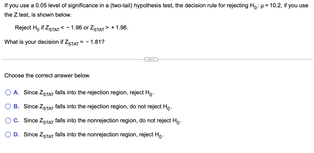 Solved If you use a 0.05 level of significance in a | Chegg.com