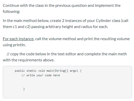 Solved The volume of a Cylinder is shown below (where TT = | Chegg.com