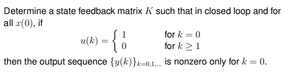 Solved Consider the discrete-time state-space representation | Chegg.com