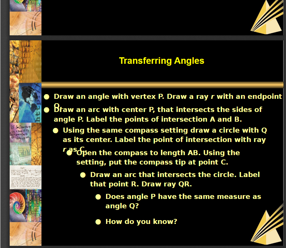 Solved Justify the construction for transferring an angle | Chegg.com