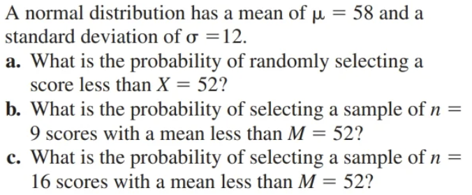 Solved A Normal Distribution Has A Mean Of μ 58 And A