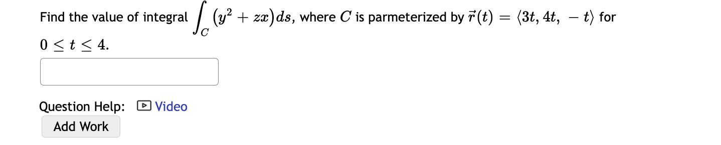 Solved Find the value of integral ∫C(x2+y2+z)ds, where C is | Chegg.com